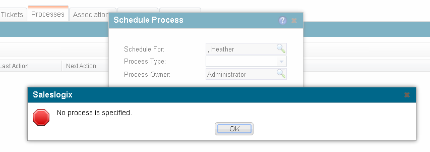 Infor Crm Formerly Saleslogix V81 Update 03 And 05 Uncaught Error